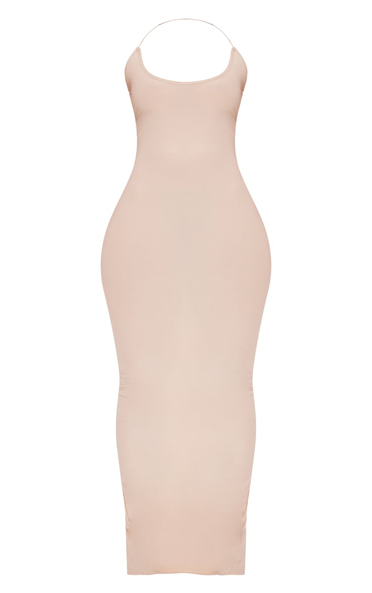 Shape Taupe Strappy Back Slinky Bum Midaxi Dress | Shape ...