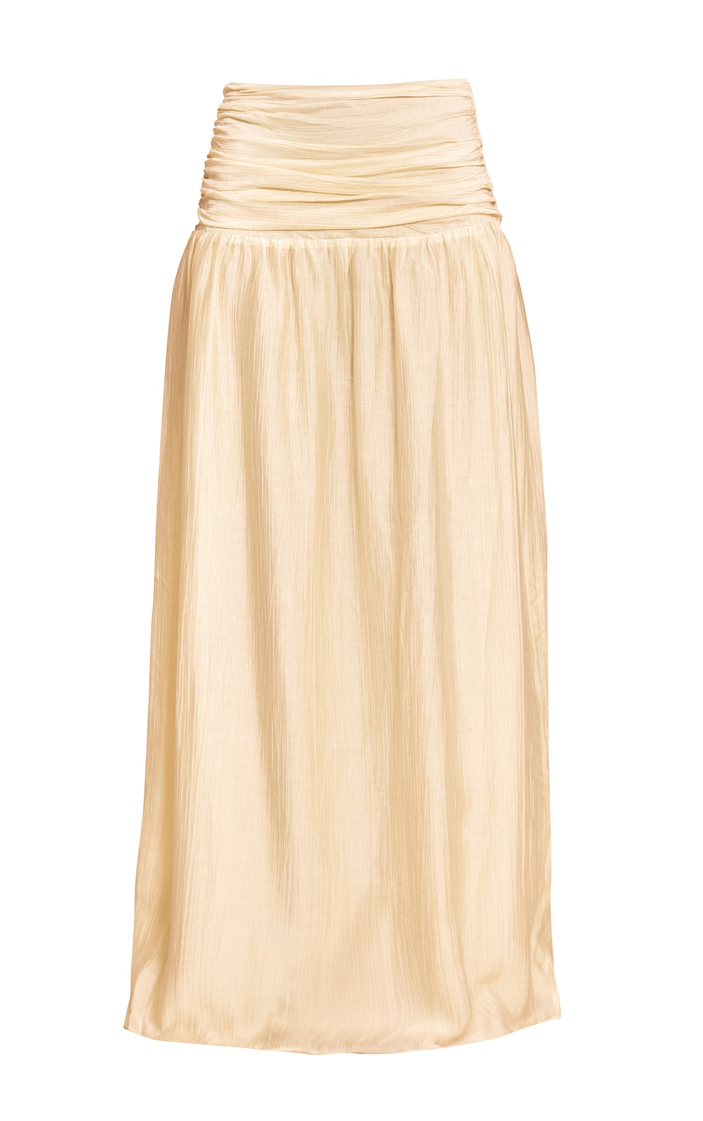 Pale Lime Crinkle Textured Waistband Maxi Skirt | Bottoms ...