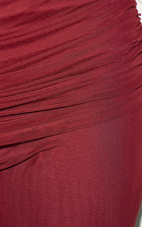 Plus Wine Mesh Foldover Flares | Plus Size | PLT