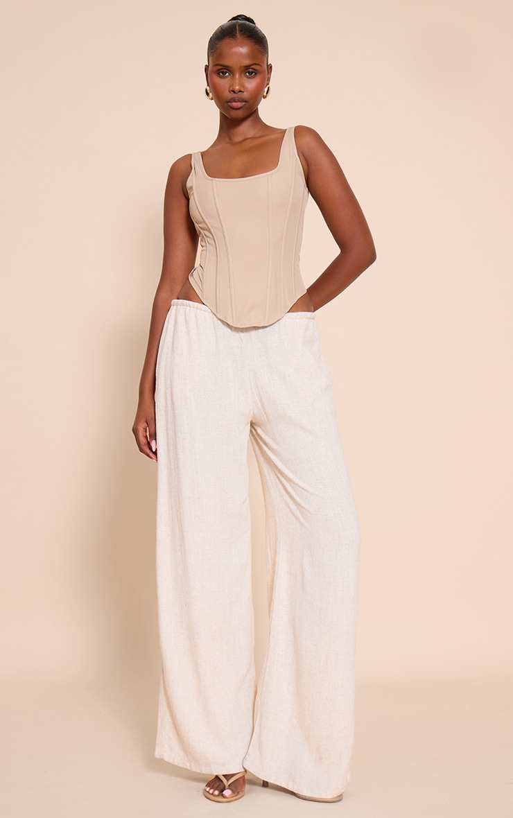 Stone Boned Dip Hem Longline Corset | Tops | PLT