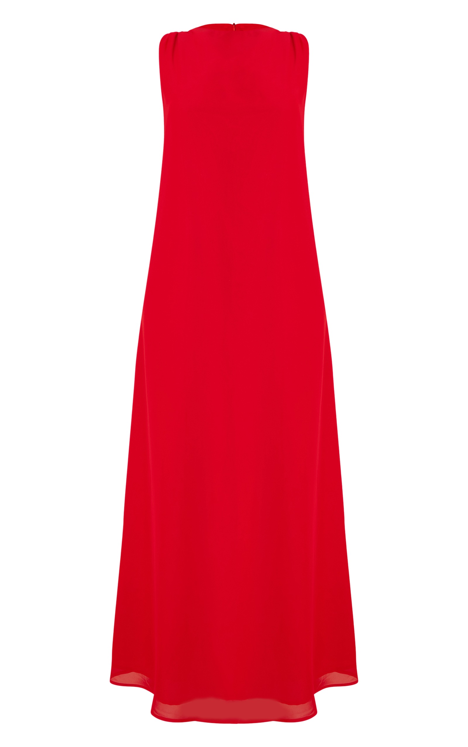 Red Chiffon Floaty Sleeveless Maxi Dress | Dresses | PLT USA