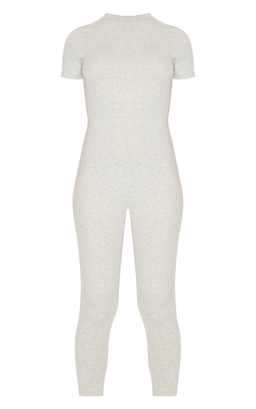 Petite Grey Marl Short Sleeve Sculp Unitard | Petite ...