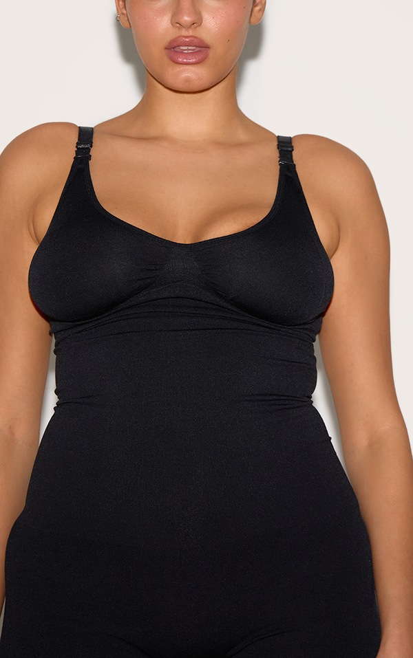 Plus Black Shapewear Unitard | Plus Size | PrettyLittleThing USA
