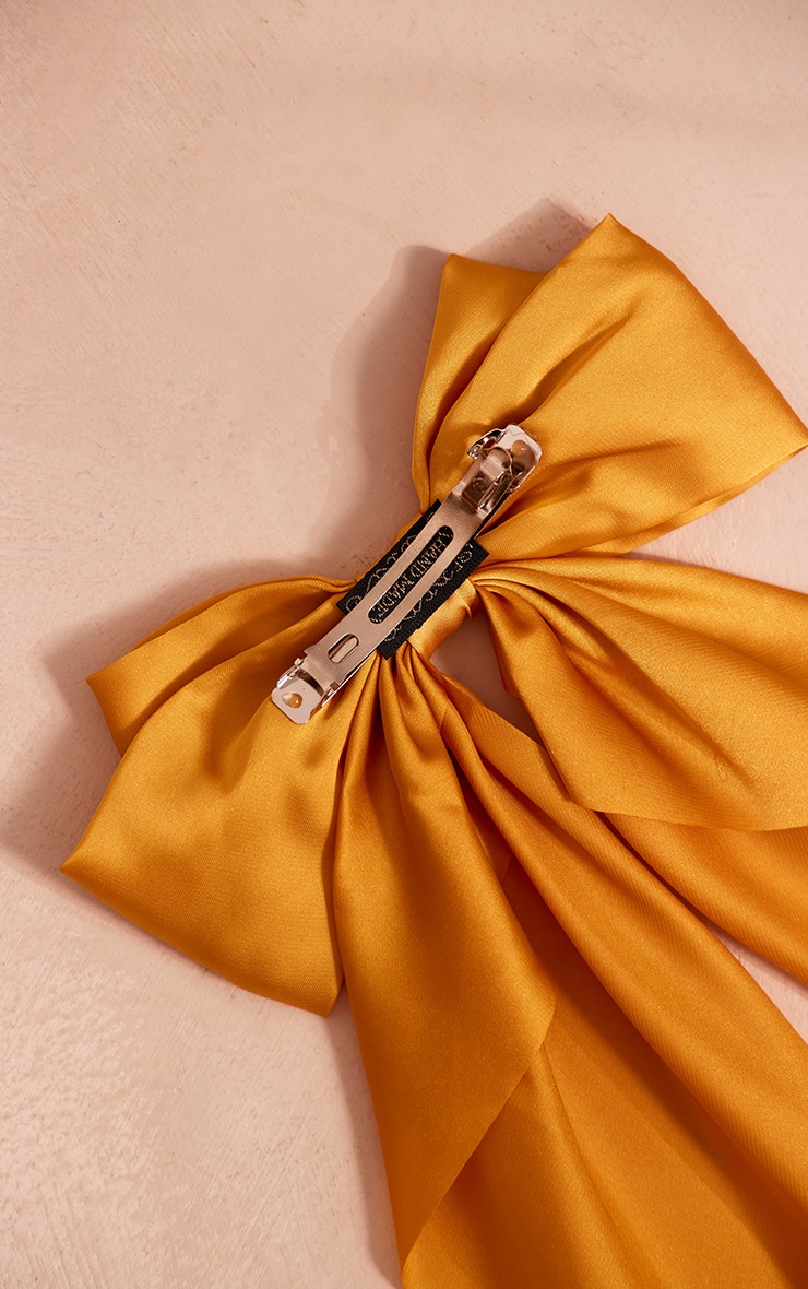 Yellow Oversized Bow Hair Clip | Accessories | PLT