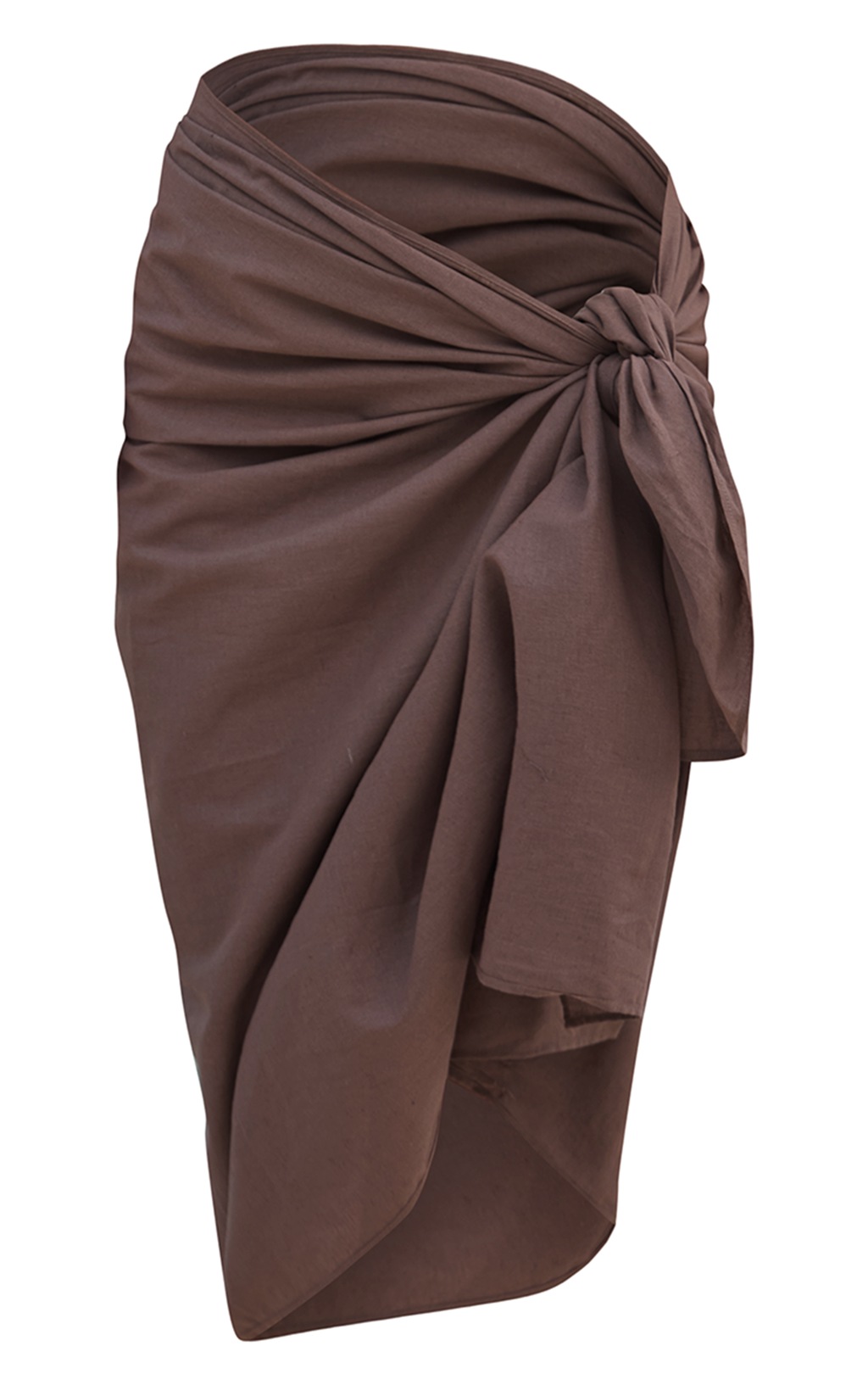 Chocolate Linen Look Beach Sarong | Swimwear | PLT