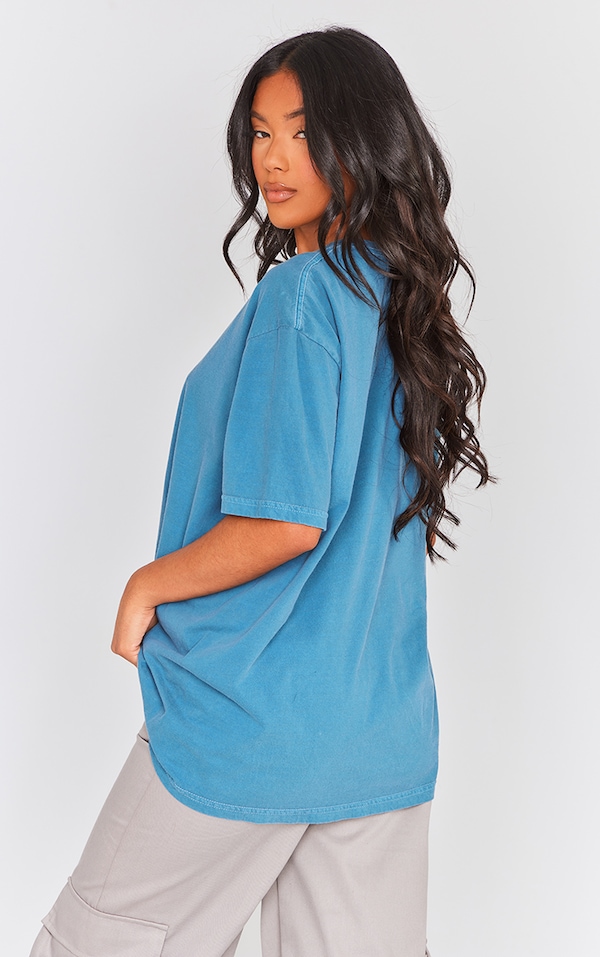 Steel Blue Health And Leisure Washed T Shirt | Tops | PLT USA