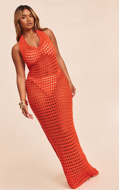 Orange maxi dresses | PrettyLittleThing