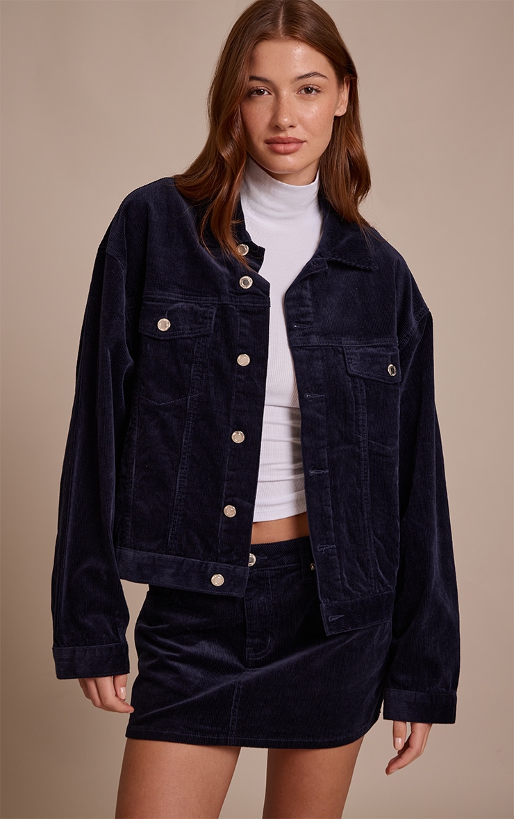 navy jeans jacket