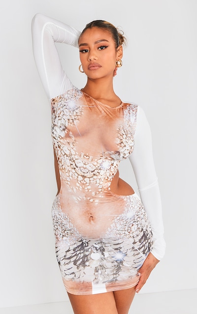 Diamante dresses | PrettyLittleThing