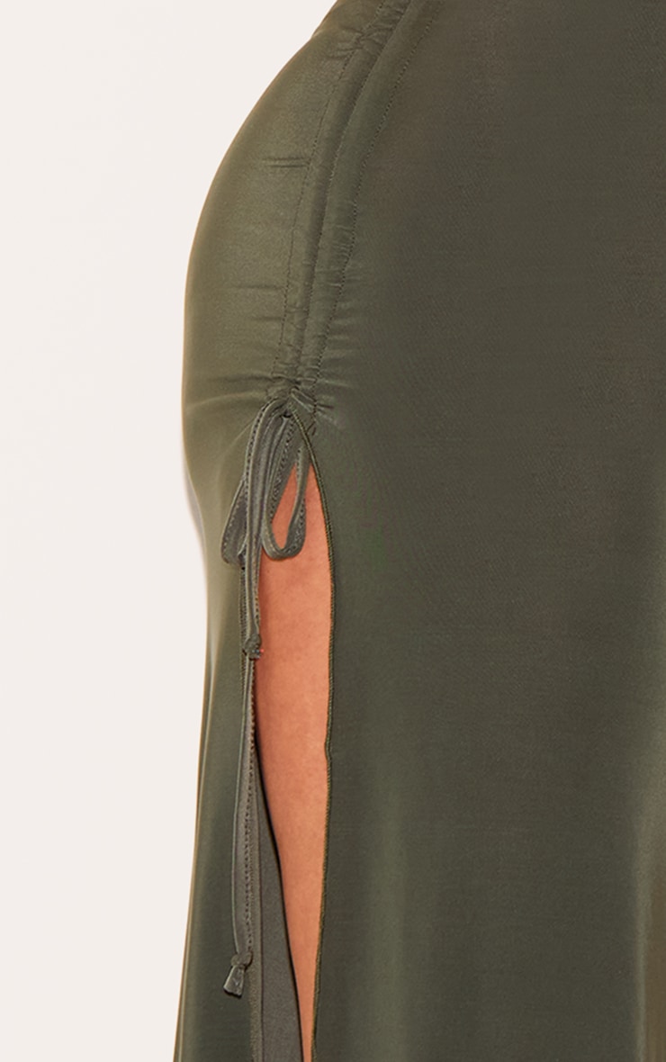 Shape Olive Slinky Bandeau Ruched Hem Midaxi Dress | Shape ...