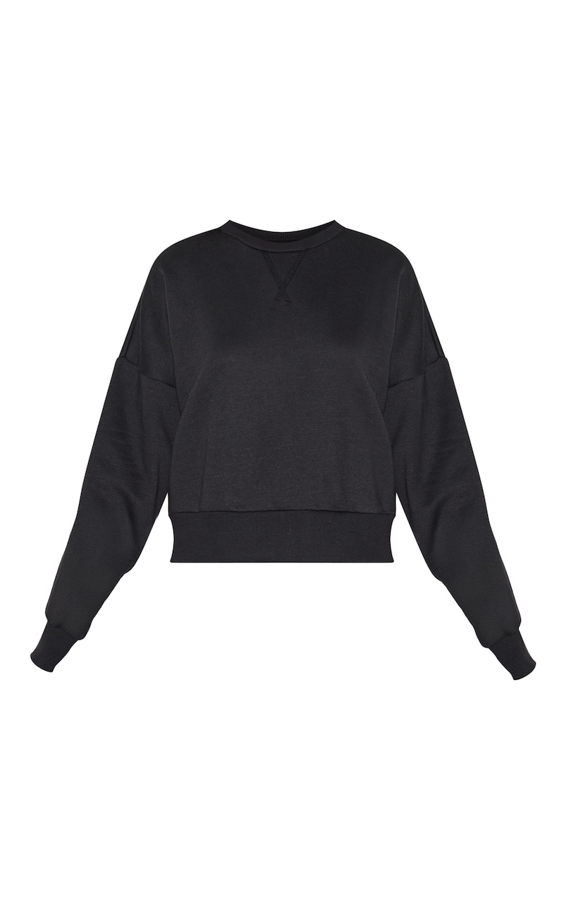 Black Boxy Basic Sweatshirt | Athleisure | PLT AUS