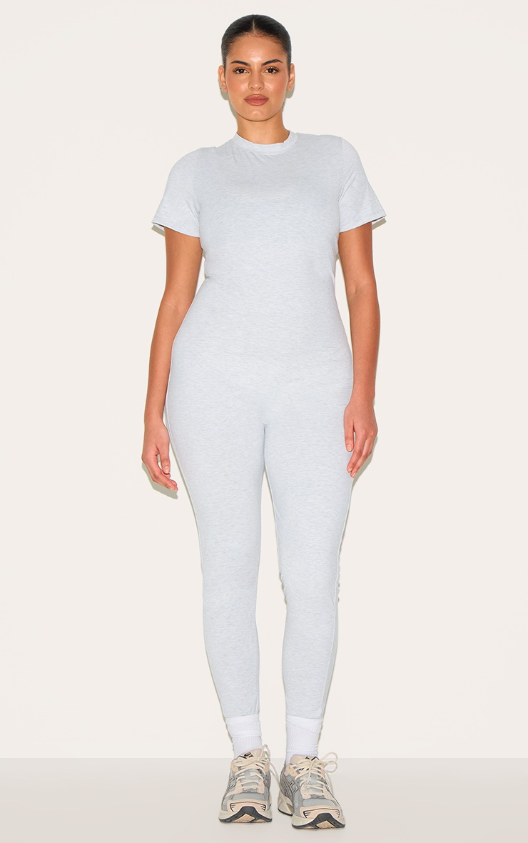 Ash Grey Ultimate Sculpt Short Sleeved Unitard | Athleisure ...