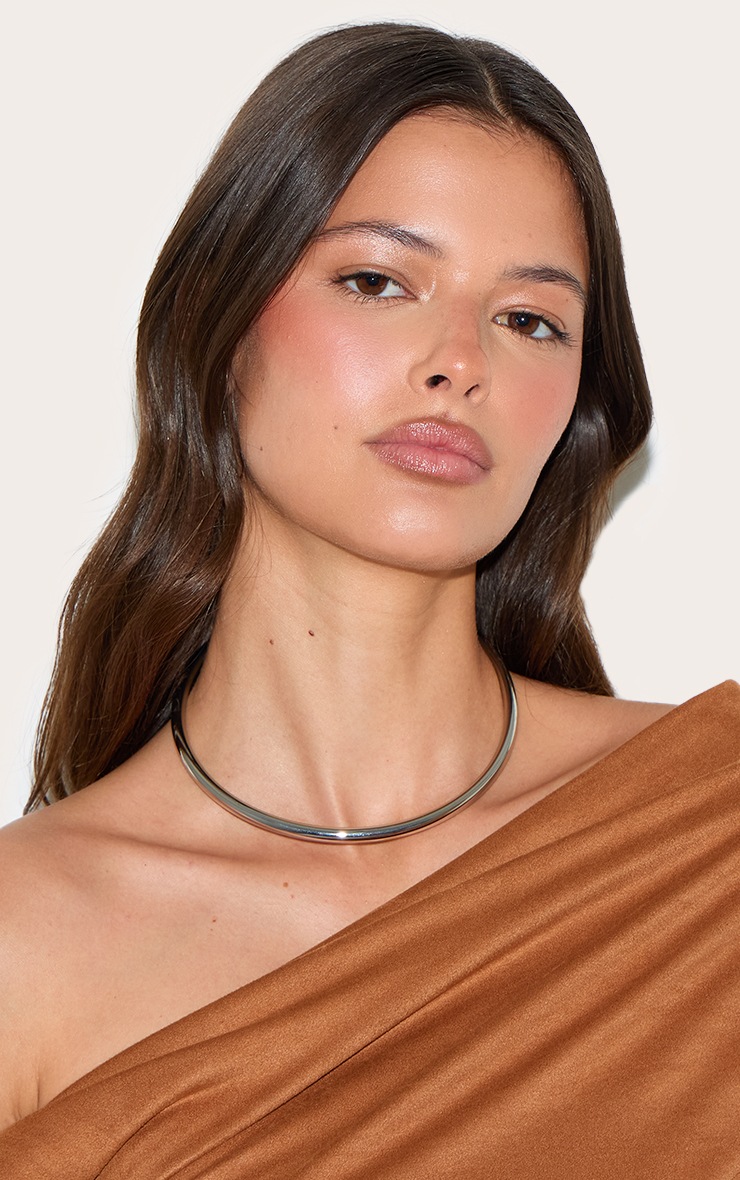 Silver Metal Bar Choker | Accessories | PLT