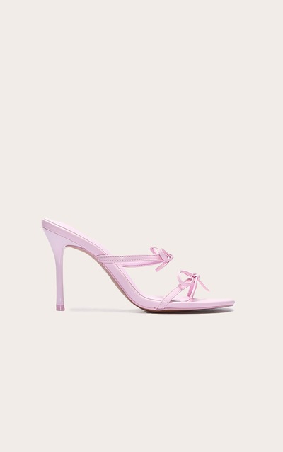 Pink bow heels | PrettyLittleThing