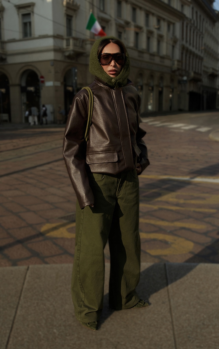 Olive Low Rise Barrel Jeans | Denim | PLT