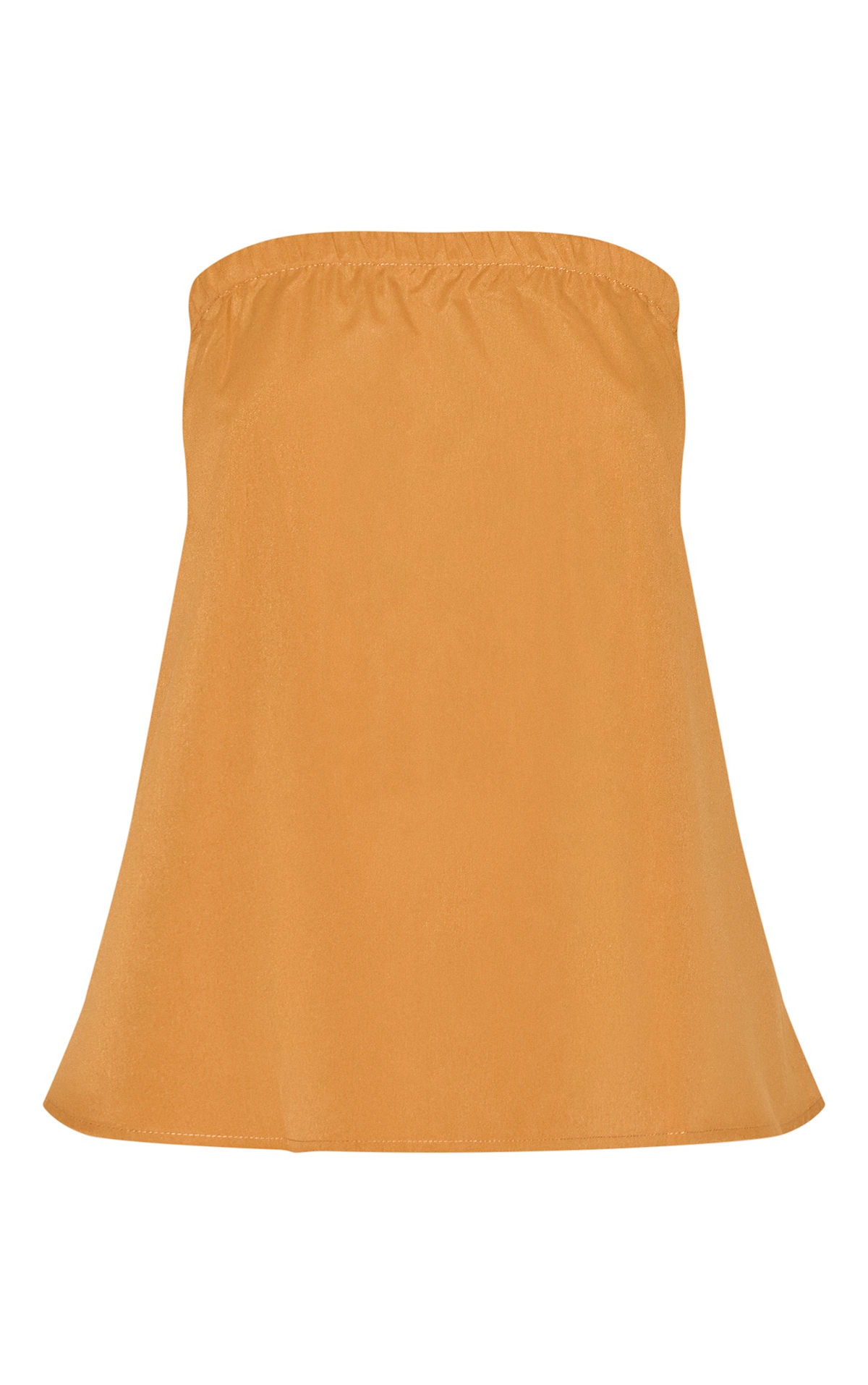 Deep Mustard Woven Longline Bandeau Top | Co-ords | PLT