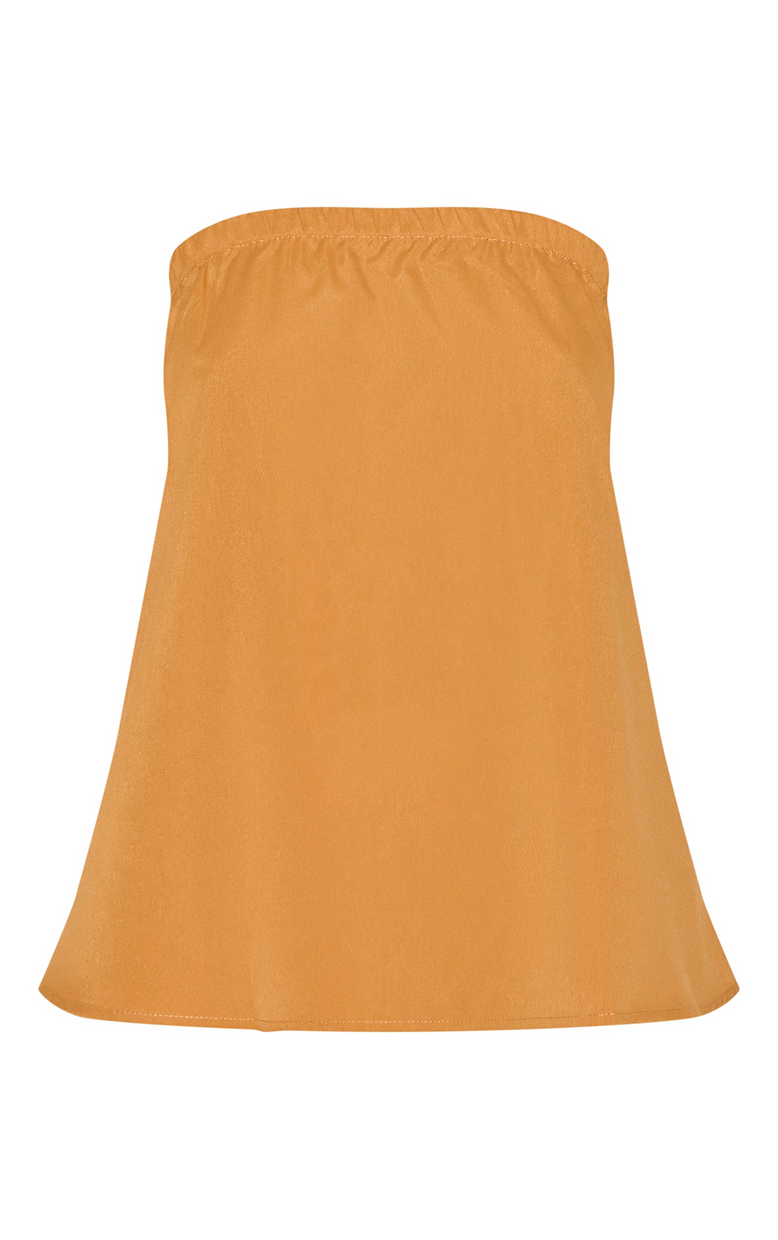 Deep Mustard Woven Longline Bandeau Top | Co-ords | PLT