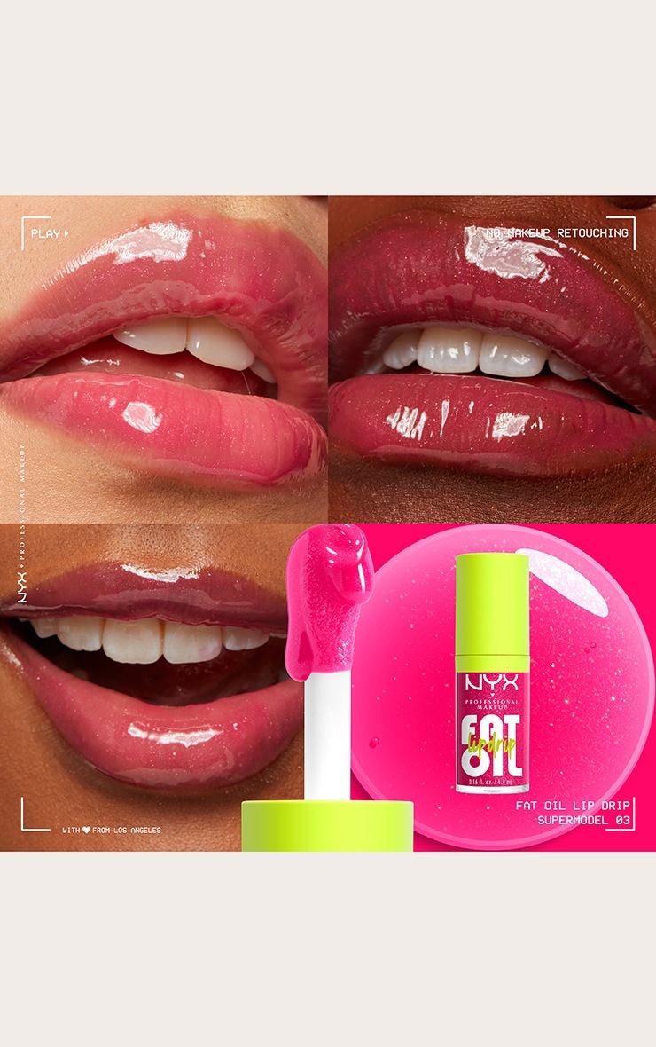 NYX PMU Fat Oil Lip Drip Lip Gloss Supermodel | Beauty | PrettyLittleThing