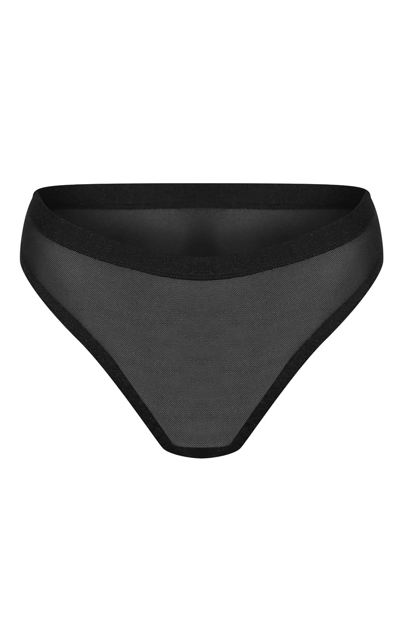 Black Mesh Briefs | Lingerie & Nightwear | PLT AUS