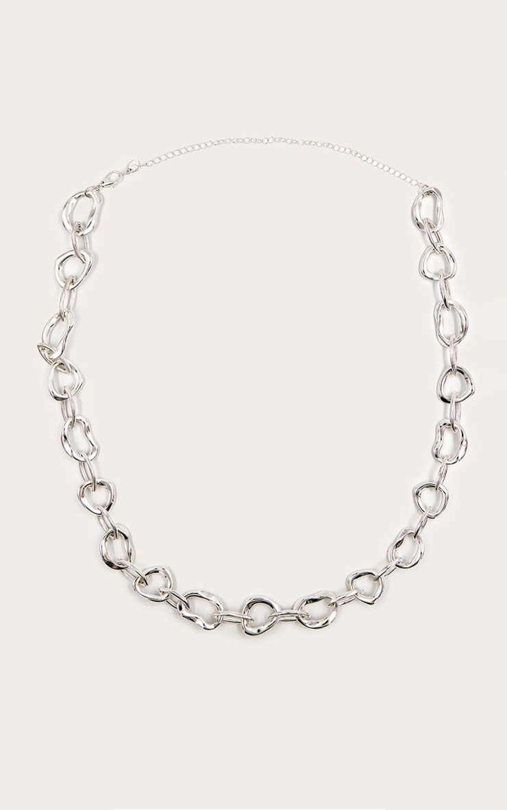 Silver Abstract Circular Chain Belt | Accessories | PLT