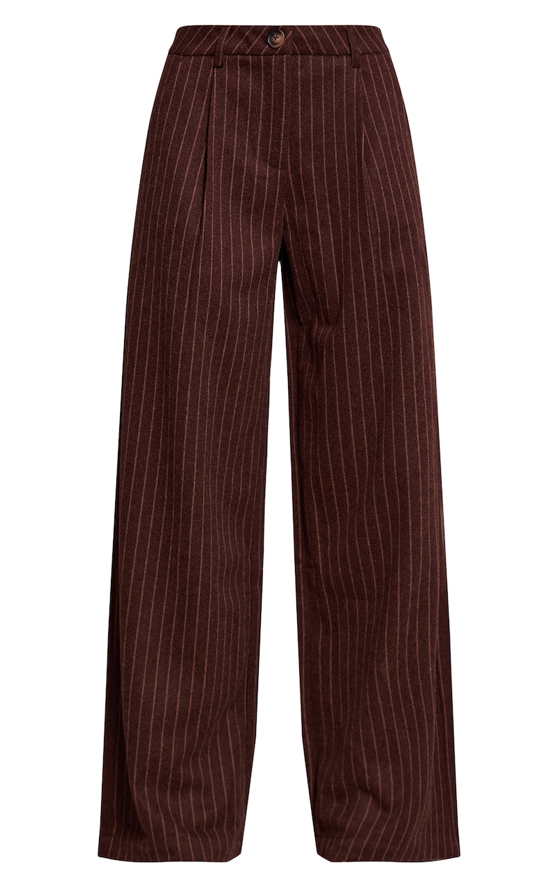 Chocolate Pinstripe Heavy Straight Leg Pants | Co-ords ...