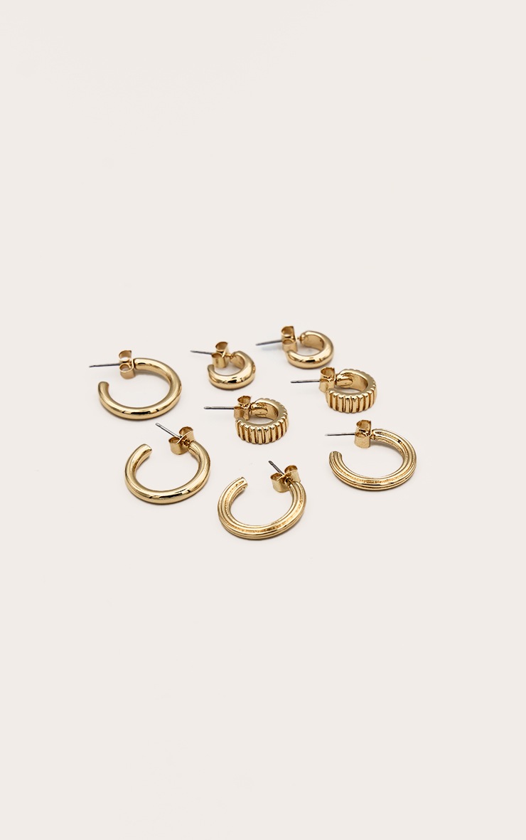 Gold Mini Hoop Earring Multipack | Accessories | PrettyLittleThing USA