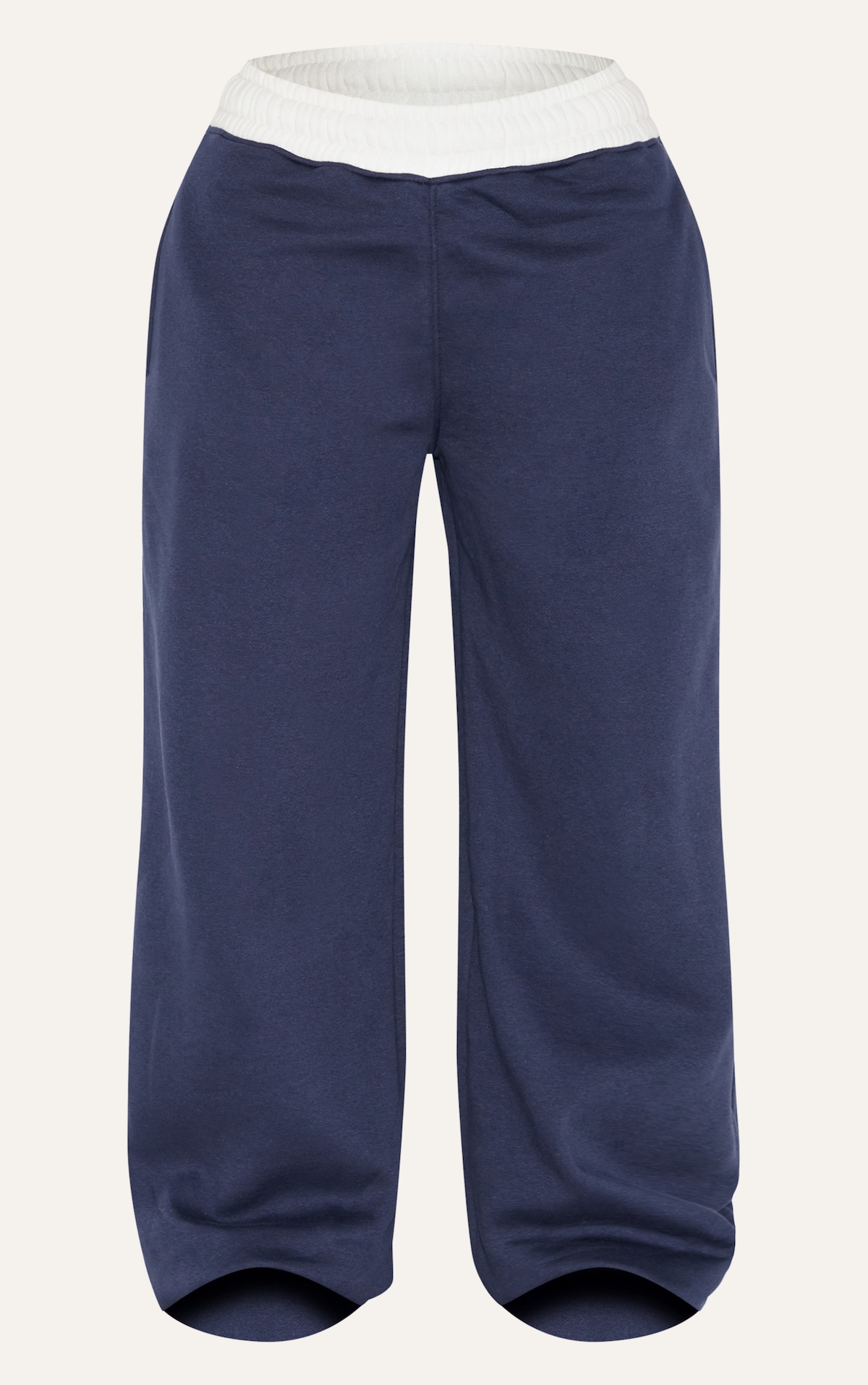 Shape Navy High Waist Contrast Band Sweatpants | Shape ...