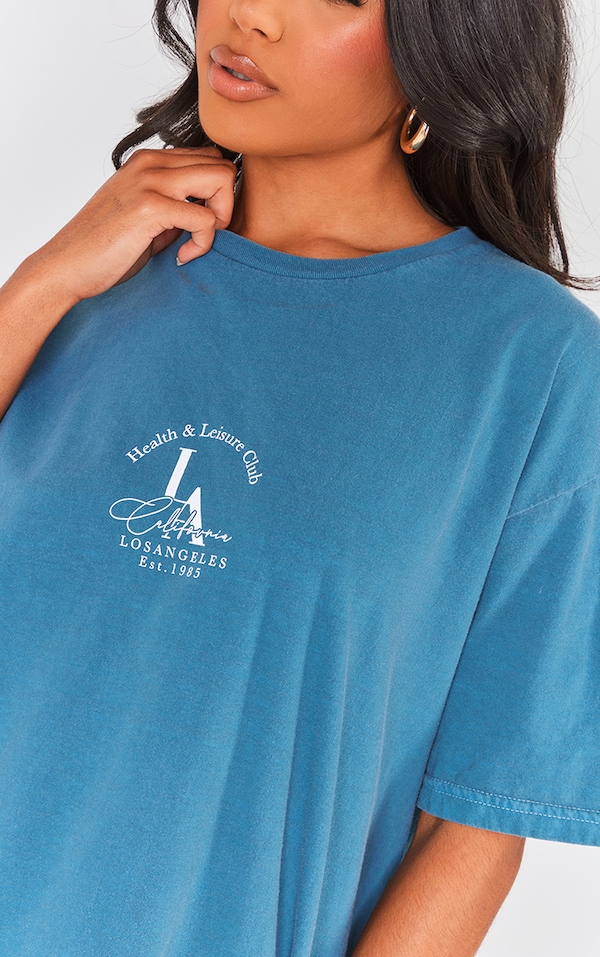 Steel Blue Health And Leisure Washed T Shirt | Tops | PLT