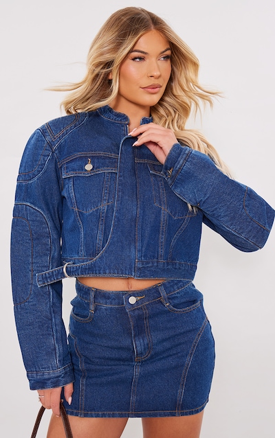 Cobalt Blue Jackets | PrettyLittleThing