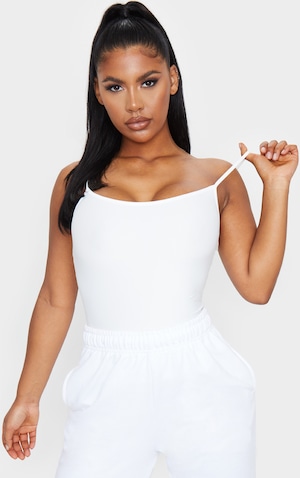 Black Slinky Cami Top | Tops | PrettyLittleThing USA