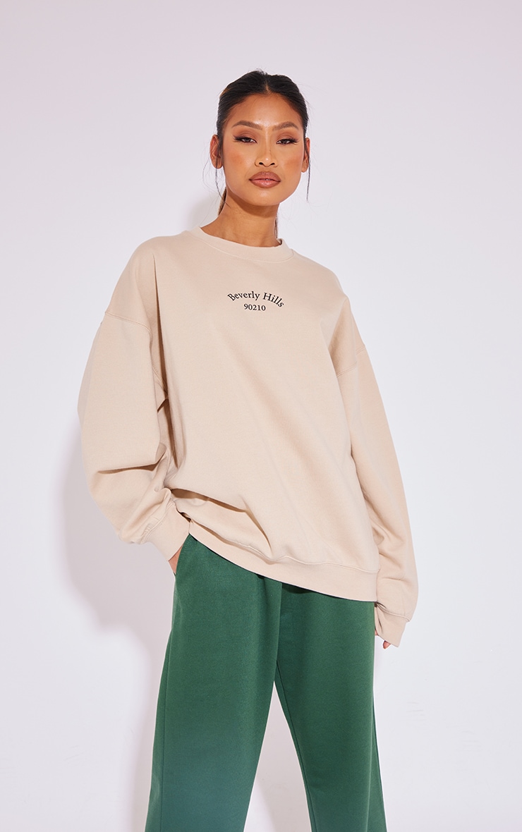 Sand Beverly Hills Printed Sweatshirt | Athleisure | PLT