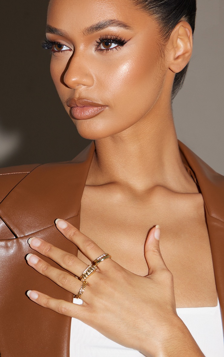 Gold Brushed Gold Detail MultiPack Rings | Accessories ...