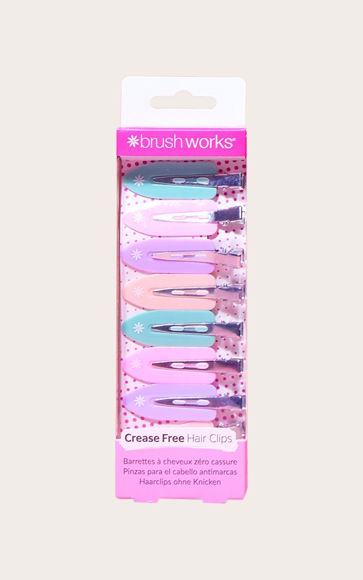 Brushworks Pastel No Crease Hair Clips (Pack Of 8) | Beauty | PLT