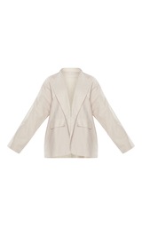 Stone Textured Lightweight Dropped Shoulder Blazer | PrettyLittleThing