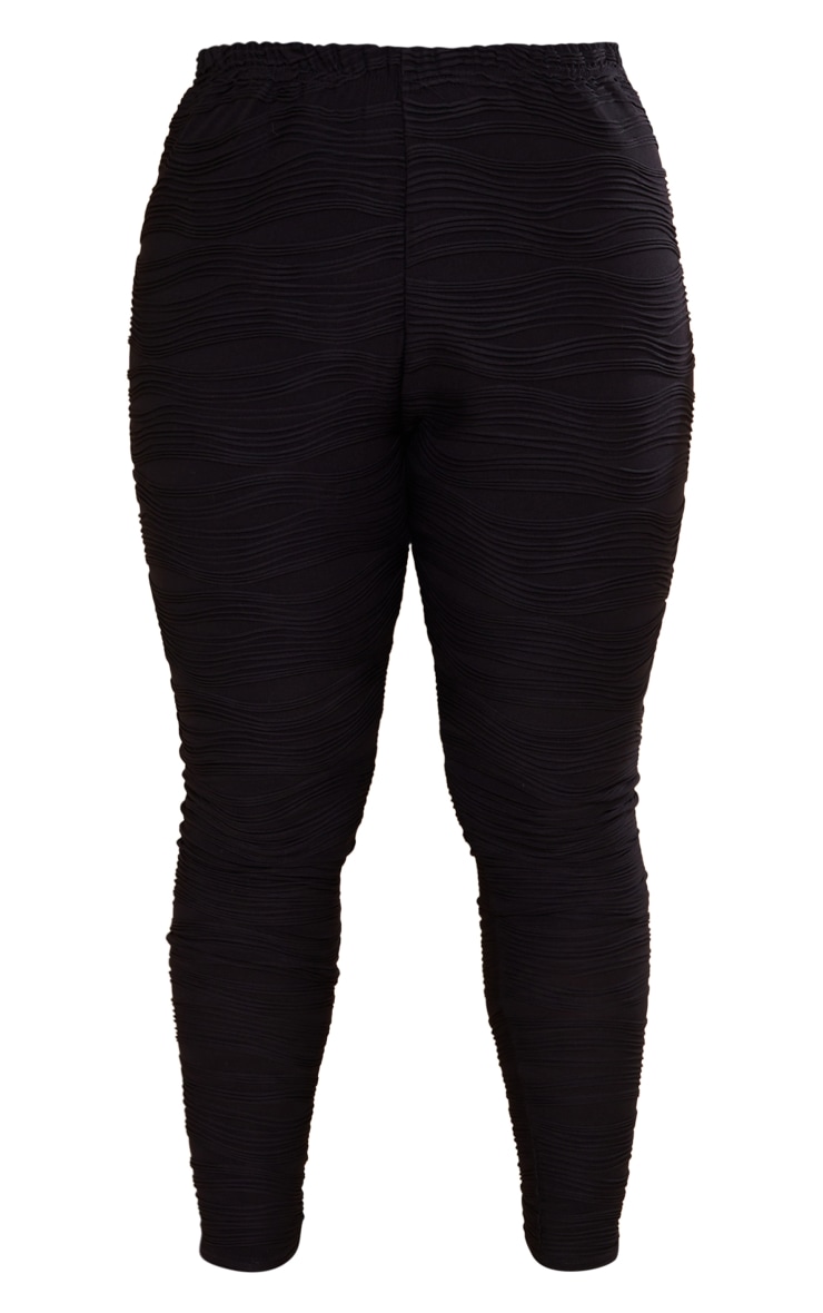 Plus Legging texturé noir | PrettyLittleThing FR
