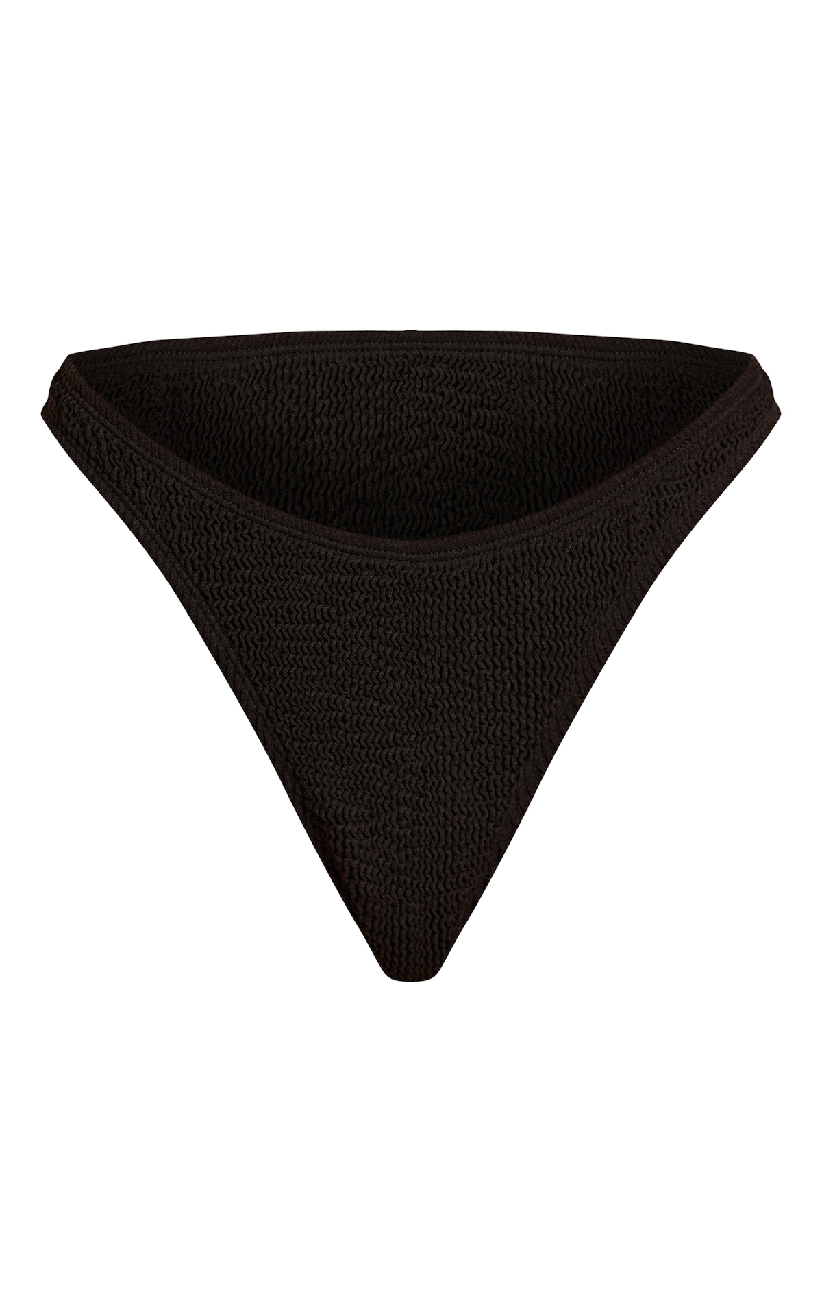 Black Crinkle Thong Bikini Bottoms | Swimwear | PLT USA