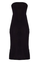 Basic Black Bandeau Midaxi Dress | Dresses | PLT