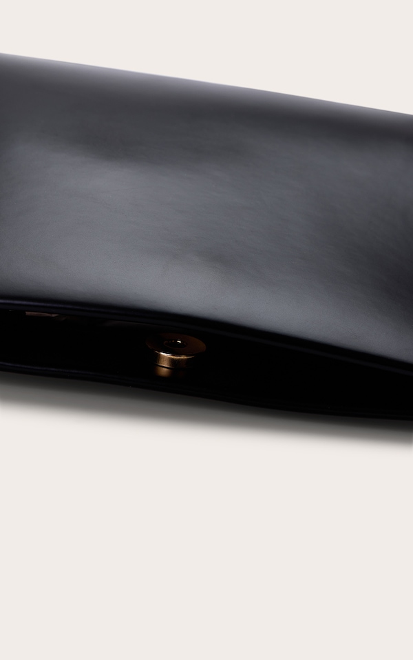 Black Matte Shoulder Teardrop Strap Bag | Accessories ...