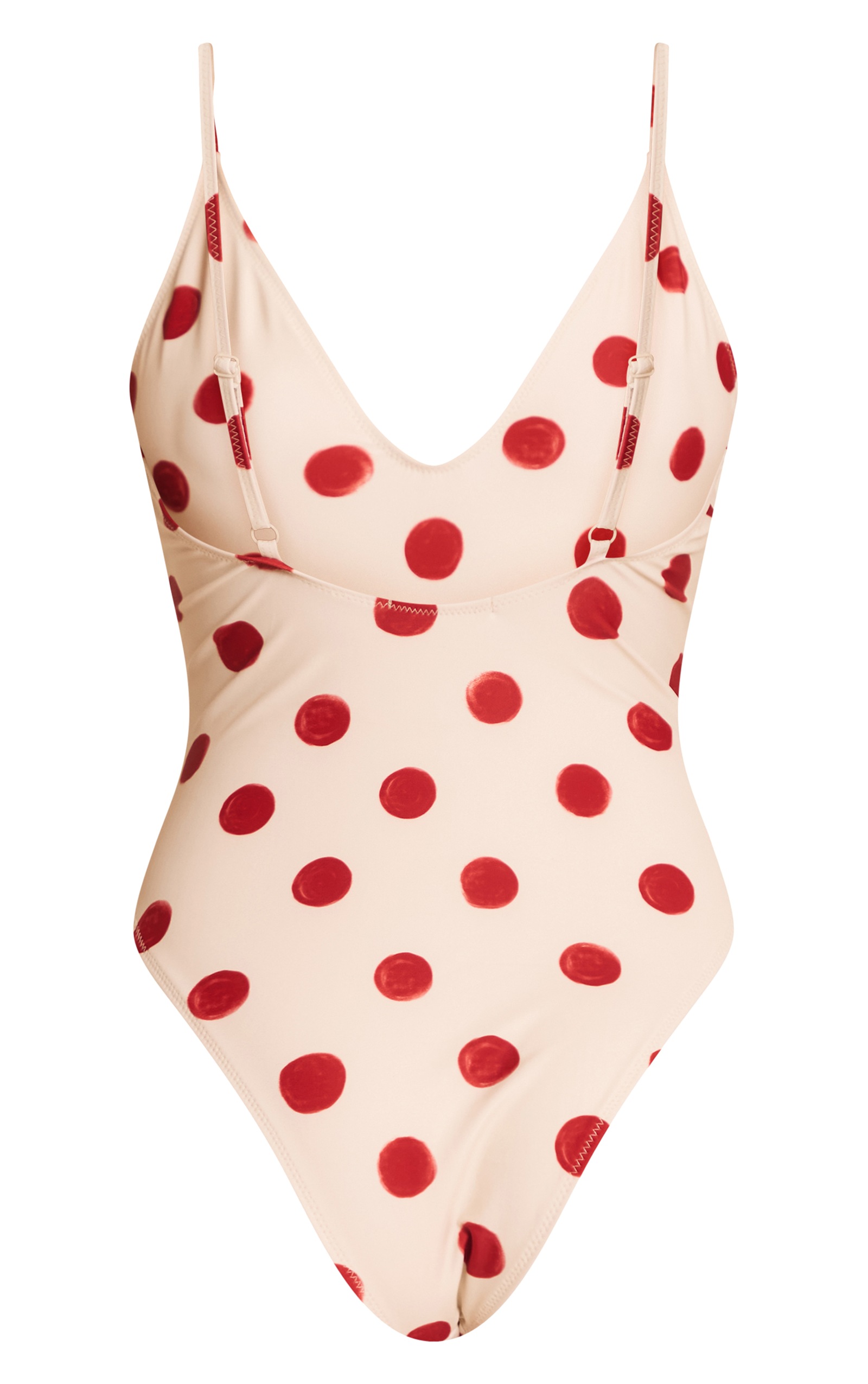 Red Polka Dot Scoop Swimsuit | Swimwear | PLT USA