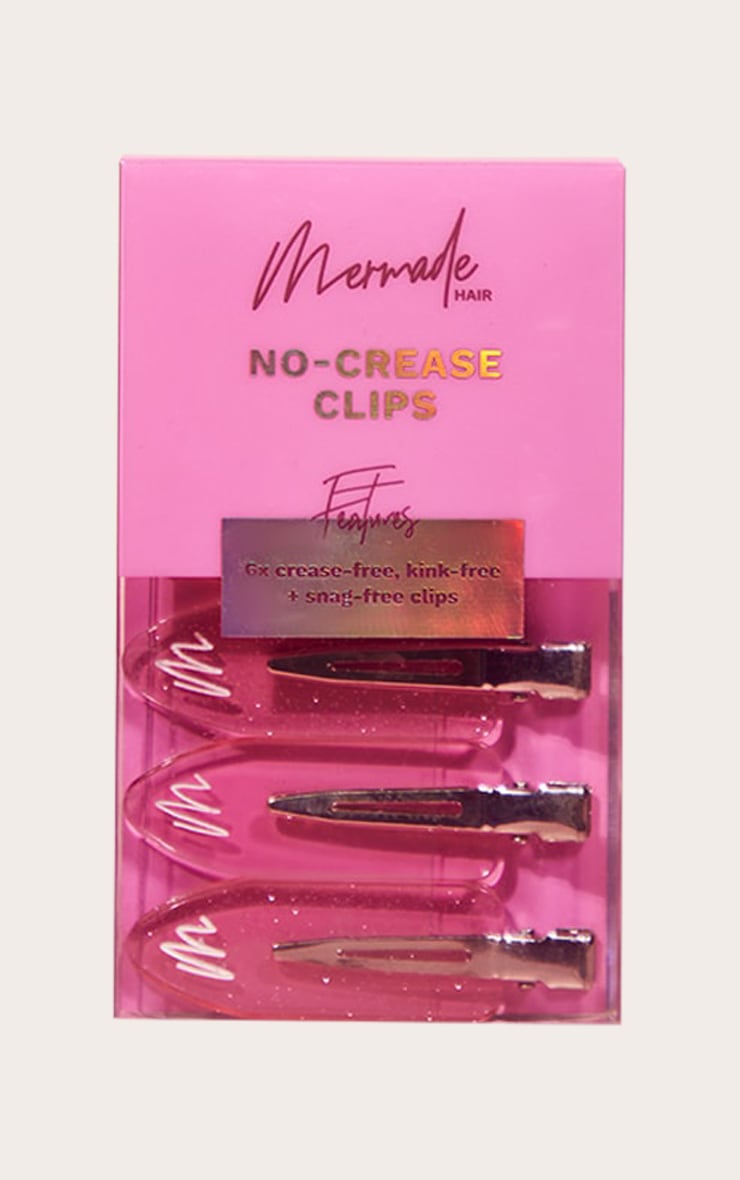 Mermade Hair No-Crease Clips Pink 6 Pack | Beauty | PrettyLittleThing AUS