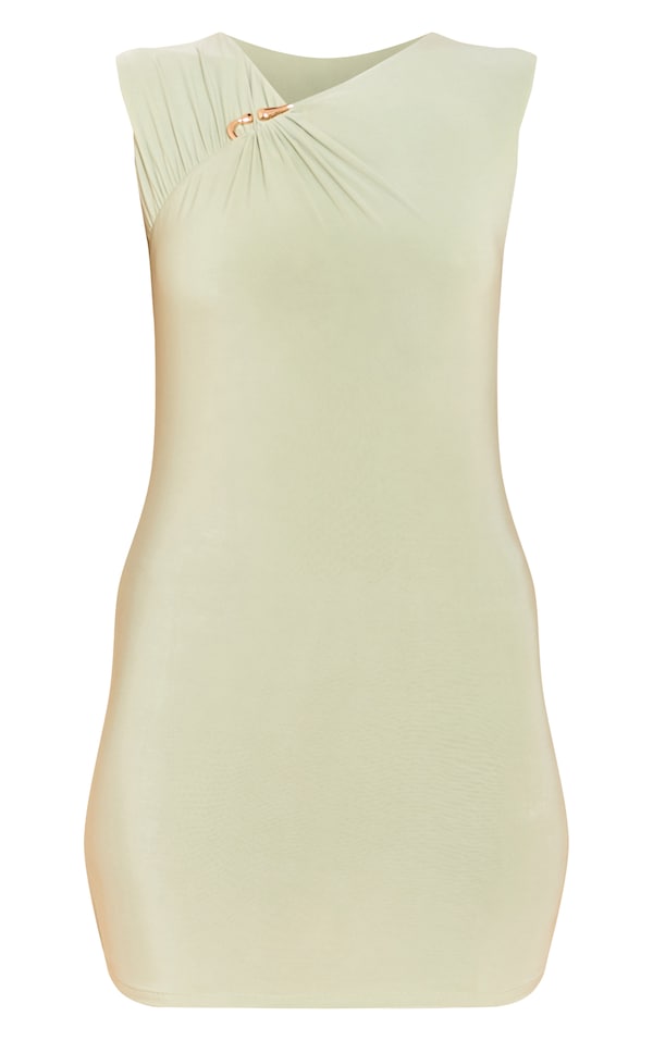 Mint Double Layer Ruched Trim Detail Mini Dress | Dresses | PLT