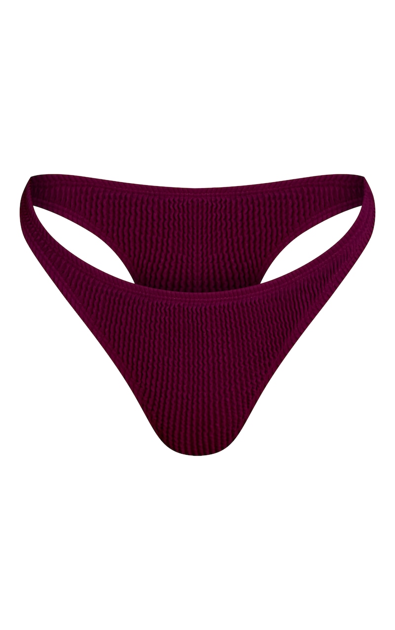 Purple Crinkle Tanga Bikini Bottoms | Swimwear | PLT