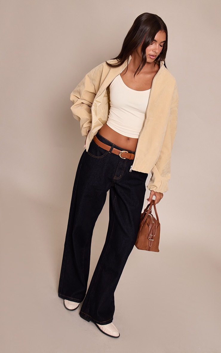 Buttercream Suede Bomber Jacket | Outerwear | PLT