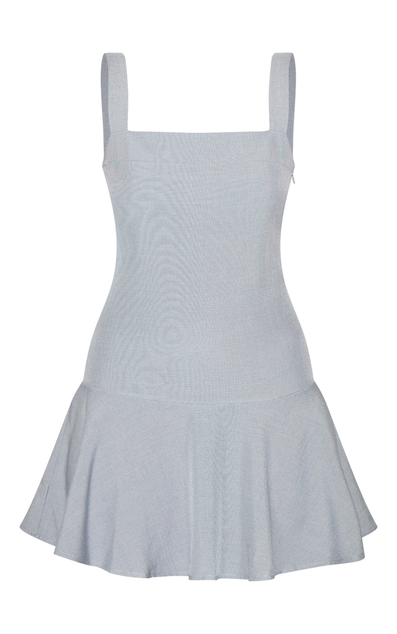 Charcoal Tailored Woven Scoop Back Shift Dress | Dresses ...