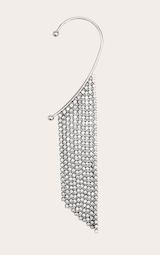 Silver Diamante Drape Ear Cuff | Accessories | PLT