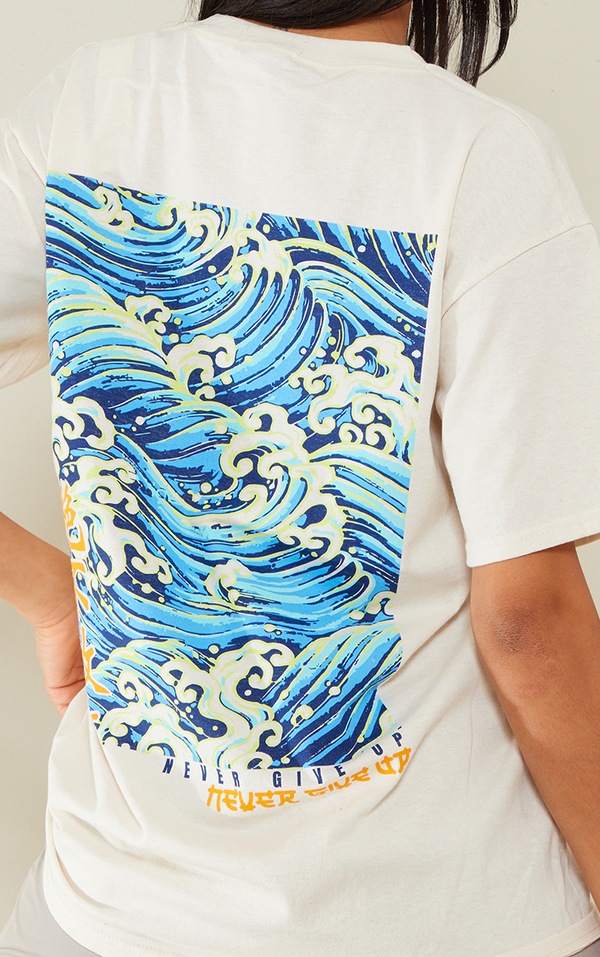 Natural Wave Back Print T Shirt | Tops | PLT