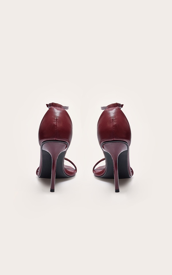 Red Wide Fit High Stiletto Heeled Sandals | Footwear ...