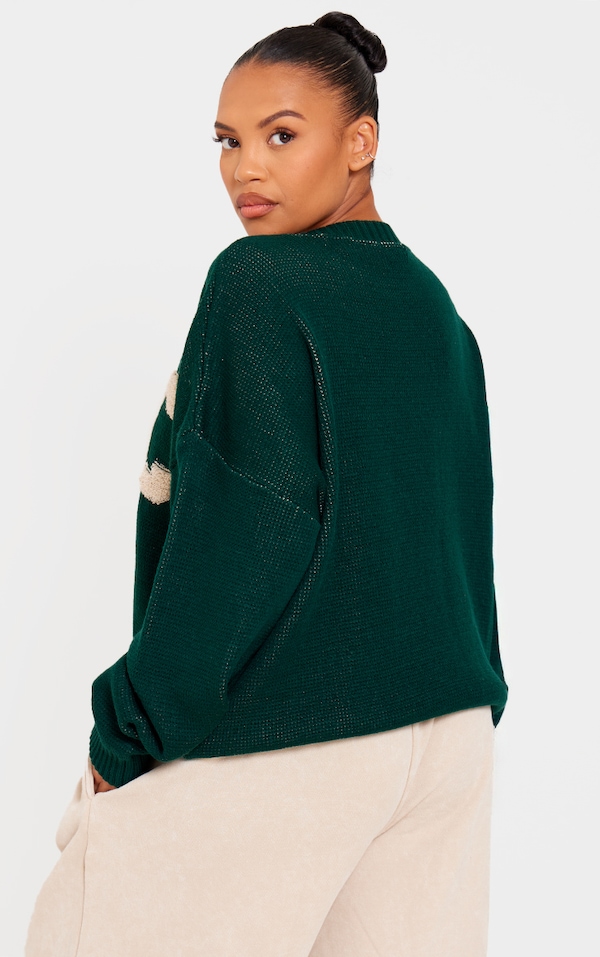 Plus Forest Green Nyc 94 Jumper | Plus Size | PLT