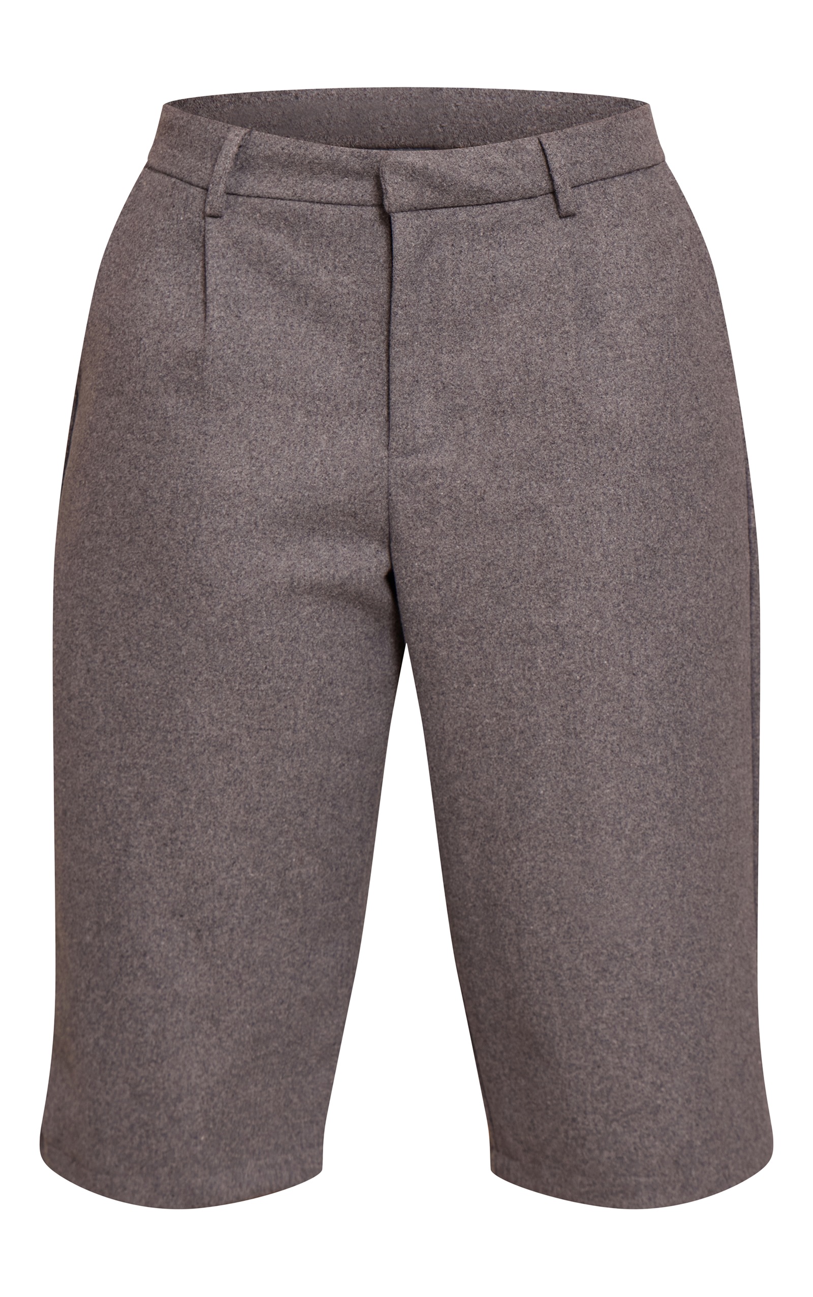 Shape Charcoal Wool-Look Long Line Shorts | Shape | PLT CA