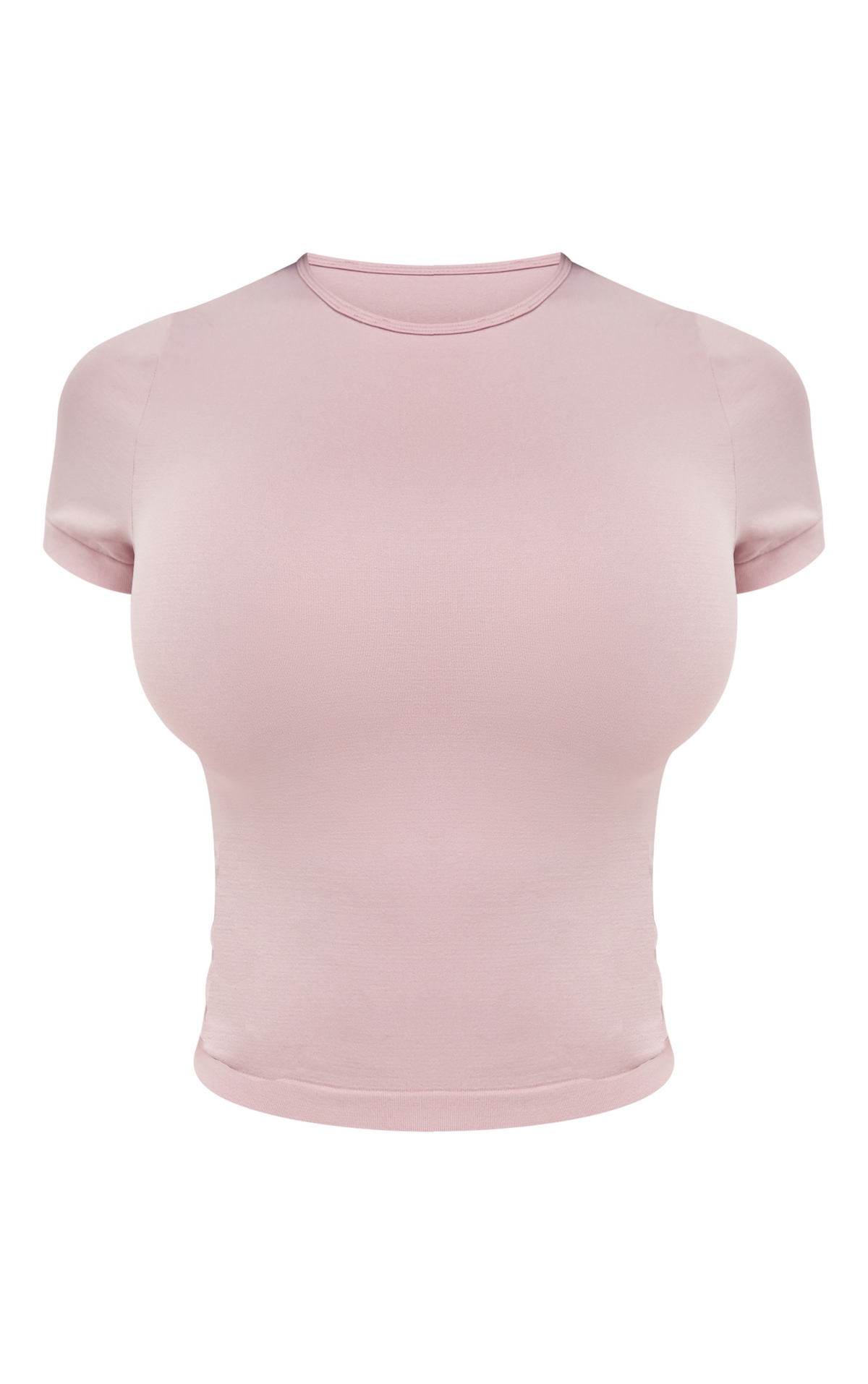 Shape Mauve Stretch Short Sleeve Longline Top | Shape | PLT USA